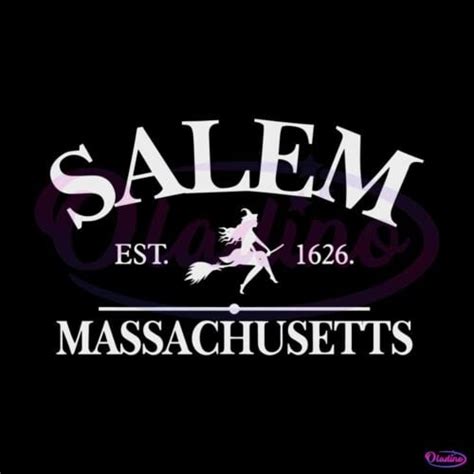Salem Massachusetts Cute Halloween Witch Svg Graphic File Oladino