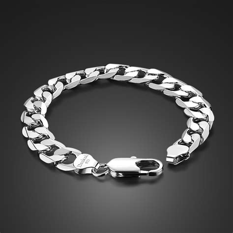 Män 100 925 Sterling Silver Armband 9 Tum Bredd 1 Vicedeal