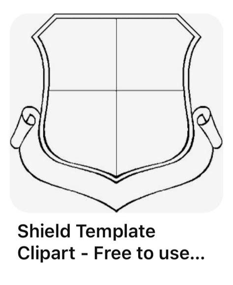 Free Shield Template Clipart