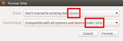 How To Format A Disk Drive With Ubuntu Disk Utility