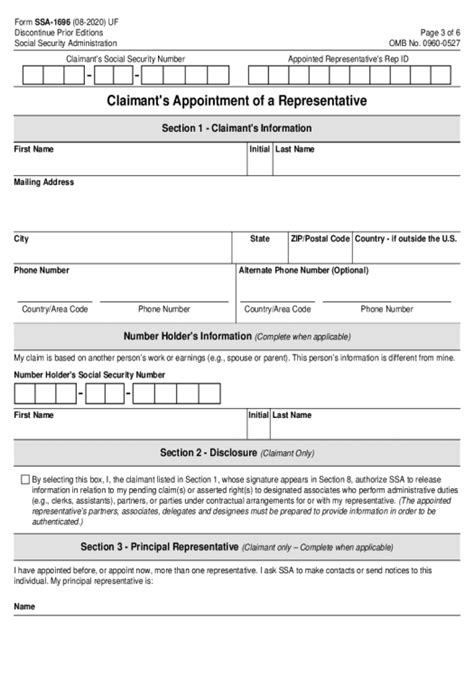 Ssa 1696 U4 Fillable Form Printable Forms Free Online