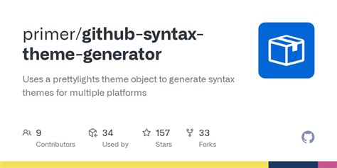 Github Primergithub Syntax Theme Generator Uses A Prettylights