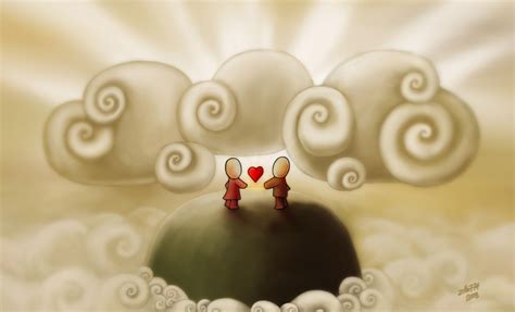 تصویر زمینه فانتزی منحصر به فرد هنری عاشقانه مخصوص لپ تاپ