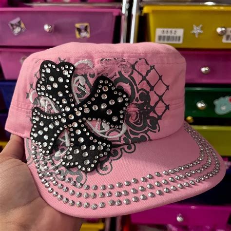 Mcbling Y2k Zebra Print Cadet Hat Trashy Y2k Aesthetic 2000s