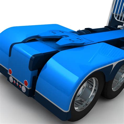 Pete 388 Daycab 3d Model