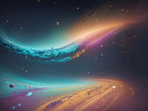 Wall Mural Space Flow From Scandiwall