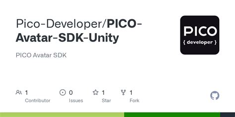 GitHub Pico Developer PICO Avatar SDK Unity PICO Avatar SDK