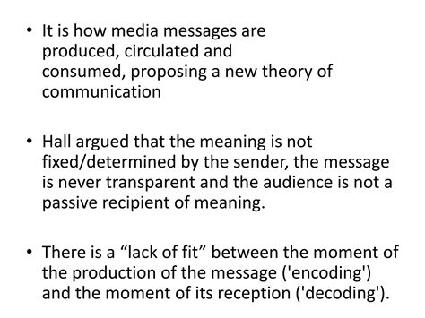 Encodingdecoding Stuart Hall Pptx Web Design And Html Internet