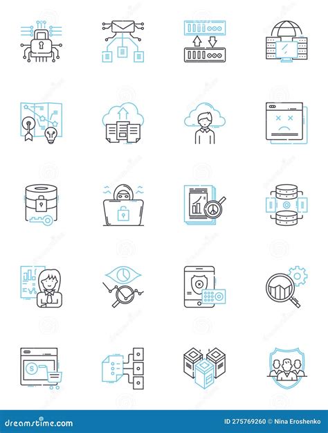 mapping out line icons collection navigation charting diagramming tracing planning