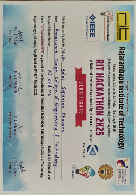Hackathonfinalist Ai Ml Innovation Techchallenge Rithackathon2k25