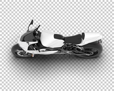 Мотоцикл на прозрачном фоне 3d рендеринг иллюстрации Премиум Psd Файл