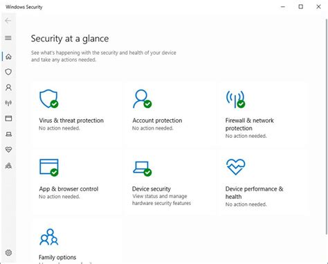 Microsoft Windows Defender Security Center