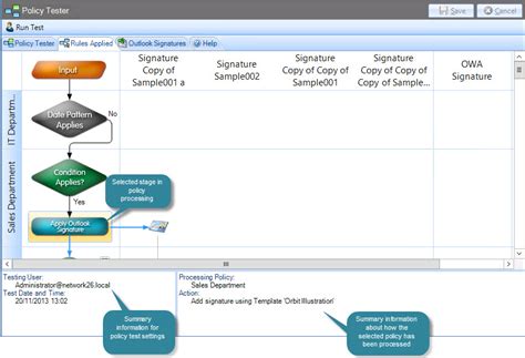 Exclaimer Signature Manager Outlook Edition Working With Rules Applied Information