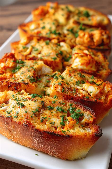 Cajun Chicken Garlic Bread