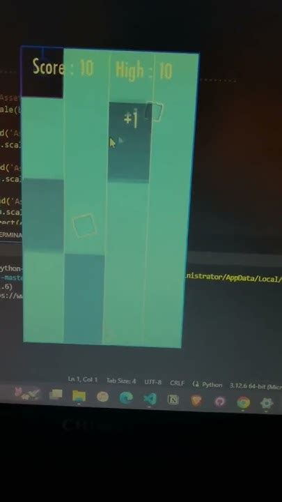 Piano Tiles Game Made Using Pygame Youtube