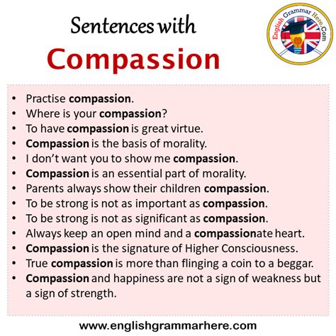 Sentences With Compassion Compassion In A Sentence In English Sentences With Compassion Compassion In A Sentence In English
