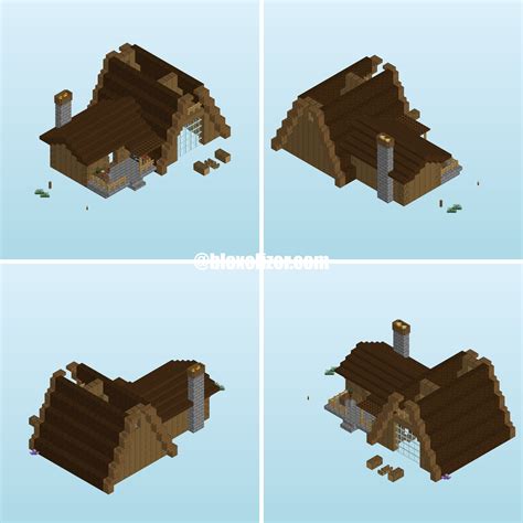 Cozy Cabin Minecraft Build Guide And Schematic Bloxelizer