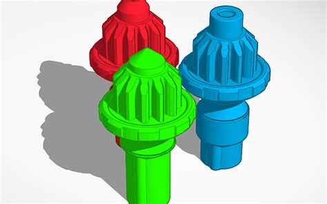 3d Design Beyblade X Free Spin Bits Inspired From Free Ball Bit Tinkercad