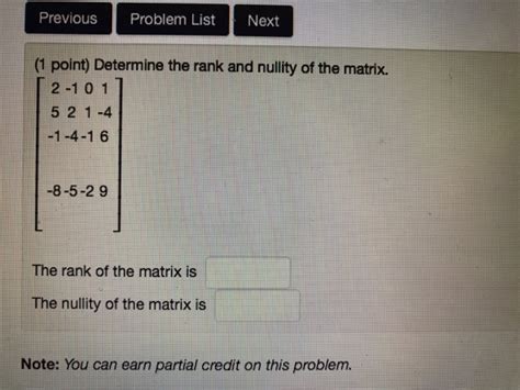 Solved Previous Problem Listnext 1 Point Determine The