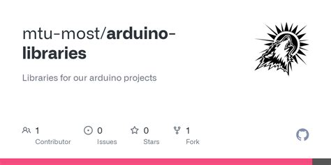 Github Mtu Most Arduino Libraries Libraries For Our Arduino Projects