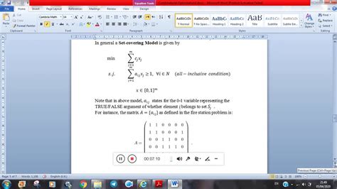 Modelling Of Assignment Set Covering Packing And Partitioning Problems Combinatorial 2 Part