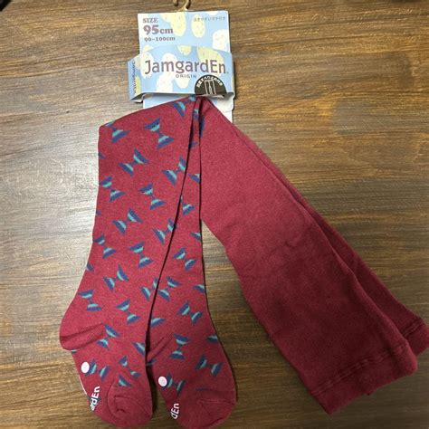Jamgarden キッズタイツ 95cm 赤色青色 新品未使用 メルカリ