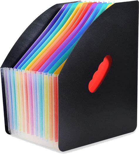 Sayeec 13 Pockets Accordion File Organizer Desk Organizer Vertical Expanding File Folder Letter