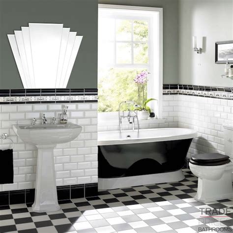 Victorian Black And White Bathroom Floor Tiles Flooring Ideas