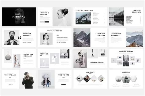قالب پاورپوینت مینیمال Minimal Powerpoint Presentation Template
