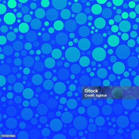 Abstract Geometric Background With Blue Gradient Circles Stock Illustration Download Image Now