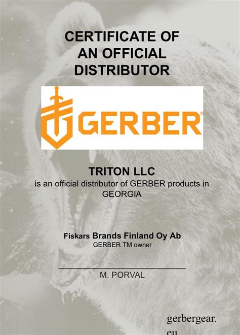 Certificates Triton Consulting