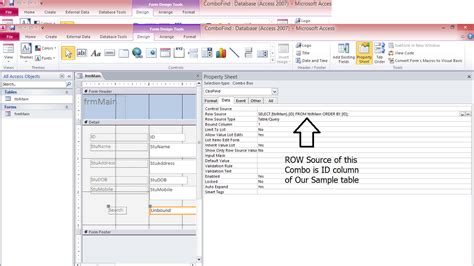 MS Excel MS Access Google Sheet MS Access Combo Box Search