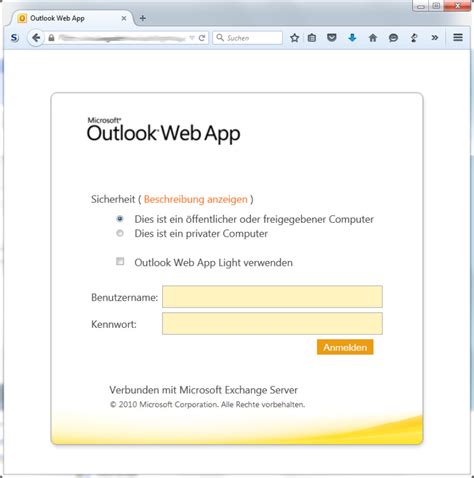 Outlook Web App Owa