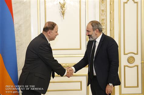 Acting Pm Receives Us Armenian Philanthropist Mike Sarian President