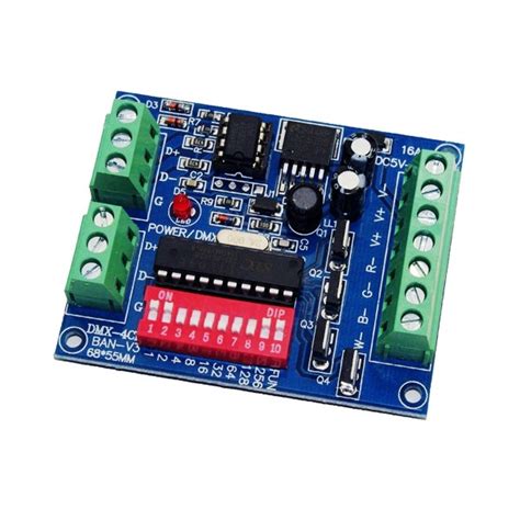 DC V V RGBW Easy Dmx LED Decoder Controller CH Channel Led Dimmer For Led Strip Light