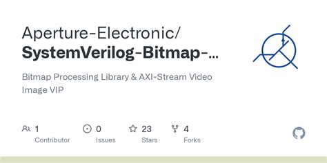 GitHub Aperture Electronic SystemVerilog Bitmap Library AXI Image VIP