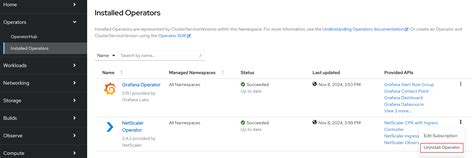 Upgrade Netscaler Operator Netscaler Ingress Controller