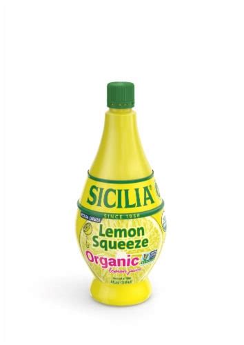 Sicilia® Organic Lemon Juice Bottle, 4 fl oz - King Soopers