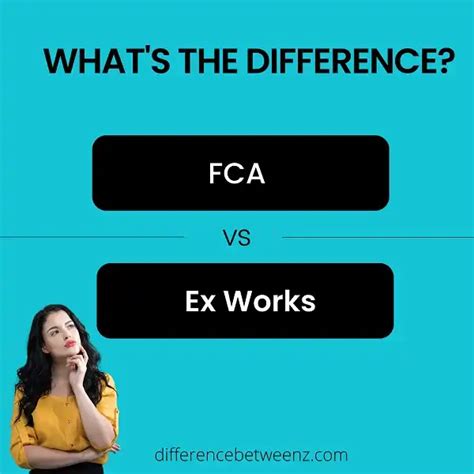 Difference Between FCA And Ex Works Difference Betweenz