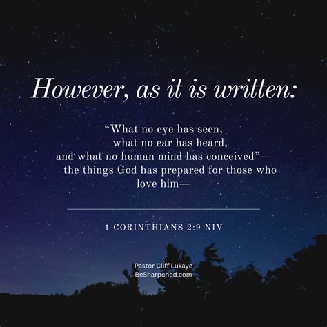 1 Corinthians 2 9 ~ Daily Devotional July 9 2025 Daily Devotional