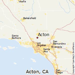 Map Of Acton California
