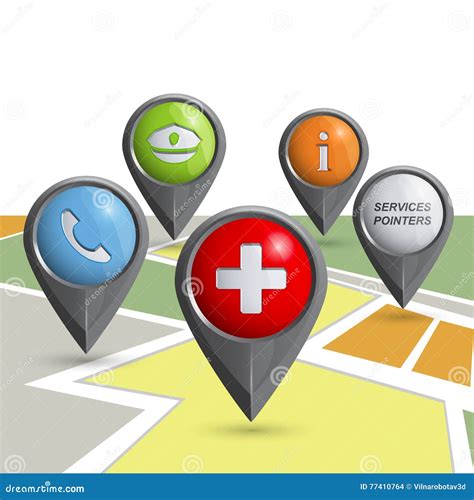 Set Of Vector Round D Pointers Stock Vector Illustration Of Advertisement Label