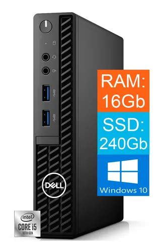 Mini PC Dell Core I de décima generación Ddr GB SSD y GB MercadoLibre