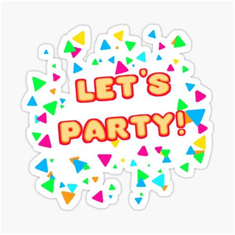 Lets Party Toy Chicas Bib Sticker For Sale By Uwuno Redbubble