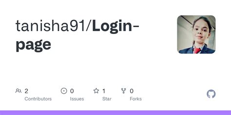 Github Tanisha91login Page