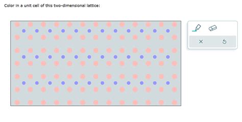 solved color in a unit cell of this two dimensional lattice