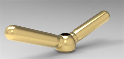 Autodesk Inventor Ipt File 3d Cad Model Of Welded Clamping Nut L Mm 94 5 D1 M16 D2 Mm 32