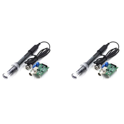 2x Liquid Ph Value Sensor Module Ph Electrode Probe Bnc Monitoring Control Board For Bnc