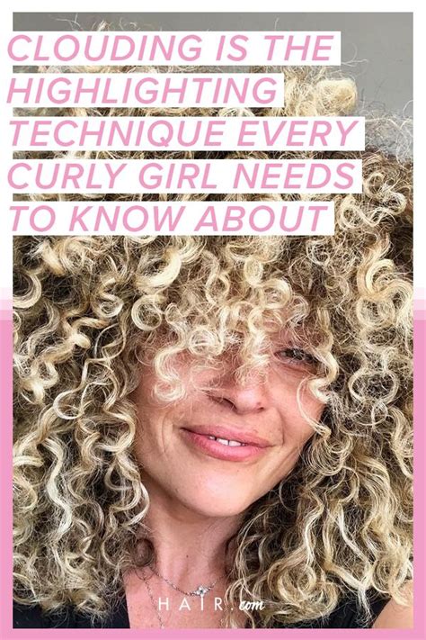 Clouding The Curly Hair Highlighting Technique To Try Now