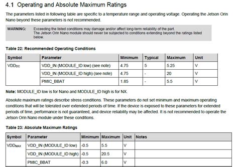 Jetson Orin Nano Operating Voltage Jetson Orin Nano Nvidia Developer Forums